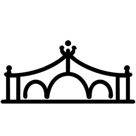 Premium Vector Bridge Icon Outline