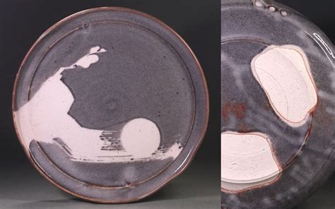 ∇花∇鎌倉某旧家の蔵出品 土岐市無形文化財 酒井甲夫 作 鼡志野皿 共箱付 直径38cm中古のヤフオク落札情報