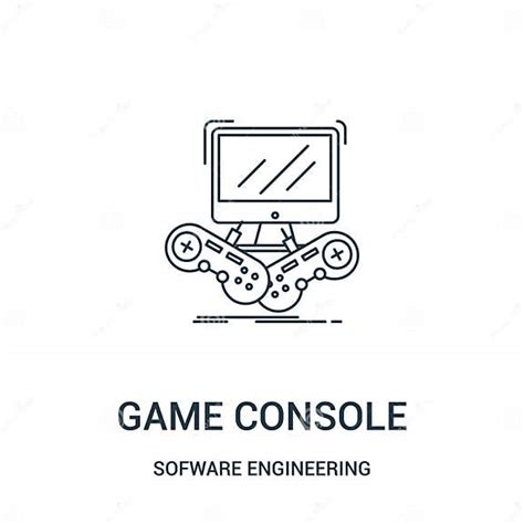Game Console Icon Vector From Sofware Engineering Video Gaming Collection Thin Line Game