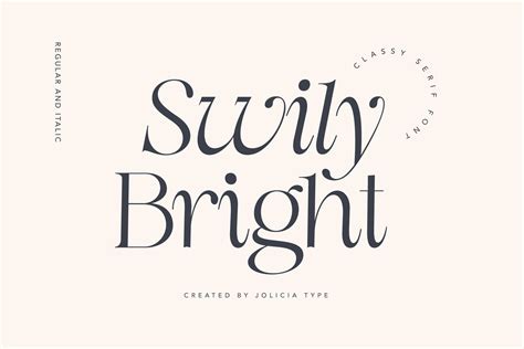 Swily Bright Classy Font Design Cuts
