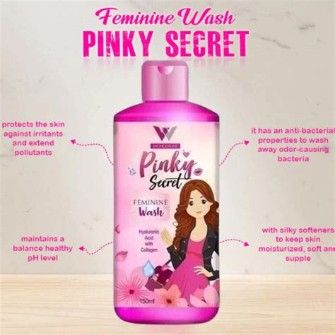 Pinky Secret Feminine Wash Ph Balance Whitening Fem Wash Odor Free