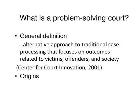 Ppt Problem Solving Courts Powerpoint Presentation Free Download Id381562