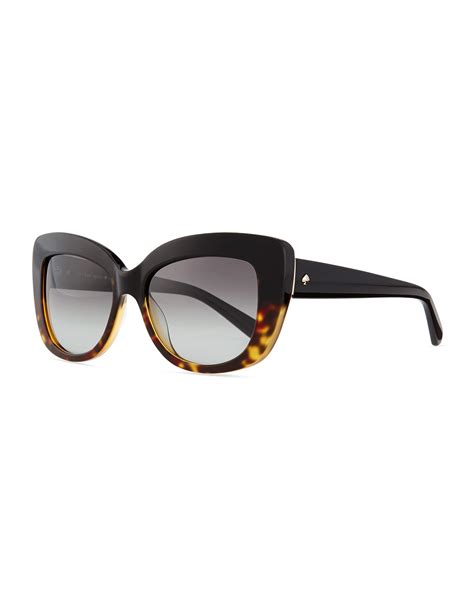 Lyst Kate Spade Ursula Glitter Cat Eye Sunglasses In Brown