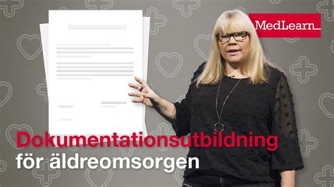 Dokumentationsutbildning för äldreomsorgen Onlineutbildning YouTube