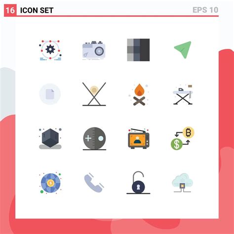 Stock Vector Icon Pack Of 16 Line Signs And Symbols For Ui File Grid Document Mouse Editable