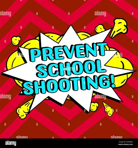 Writing Displaying Text Prevent School Shooting Business Showcase