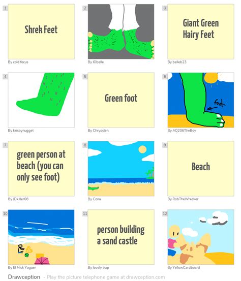 Shrek Feet Drawception