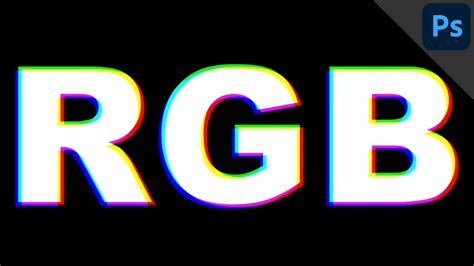 Colorful Rgb Text Effect Photoshop Tutorial Text Effect Youtube
