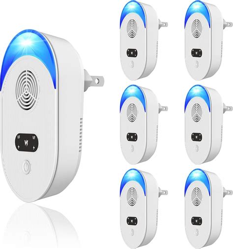 6 Packs Ultrasonic Pest Repeller 2024 Mouse Indoor Ultrasonic Repellent For Roach Rodent