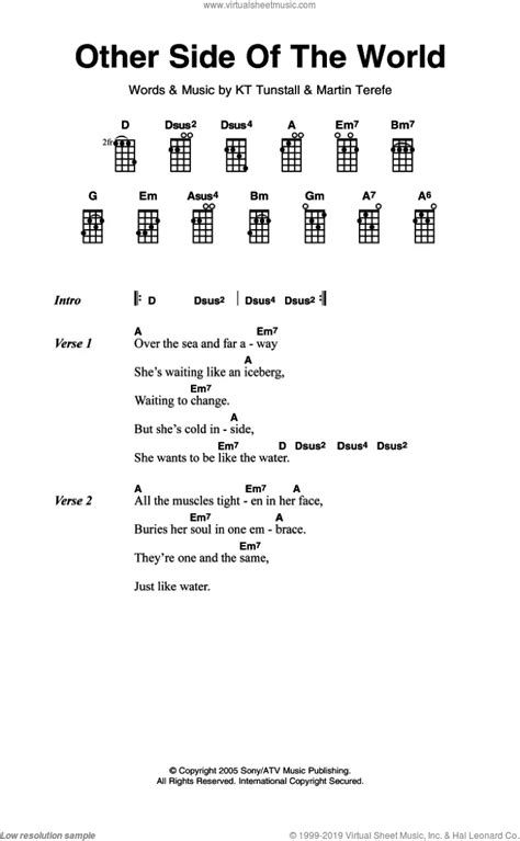 Download Kt Tunstall Digital Sheet Music And Tabs