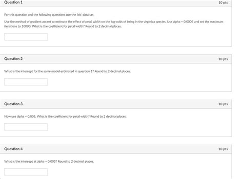 Using R And The Built In IRIS Dataset Complete The Chegg