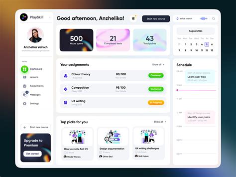 Online School Ui Dashboard Website On Behance