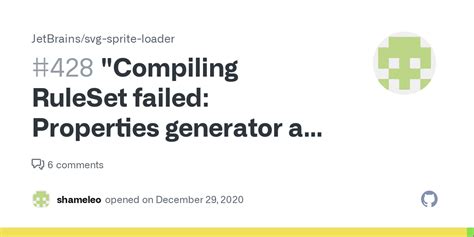 Compiling Ruleset Failed Properties Generator Are Unknown Error · Issue 428 · Jetbrainssvg