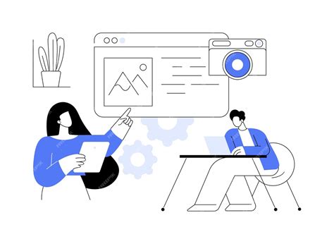 Premium Vector Photography Workshop Abstract Concept Vector Illustration