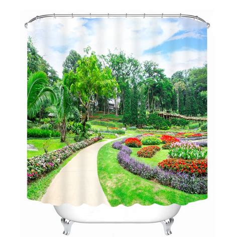Myru 3d Print Waterproof Beautiful Scenery Shower Curtains Bath