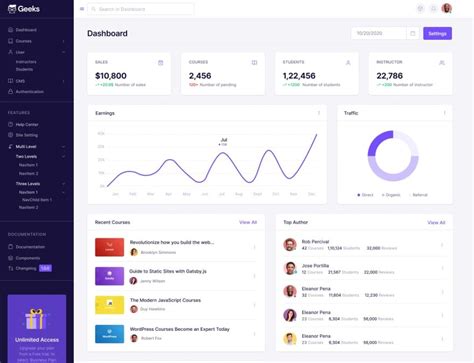 Geeks Bootstrap 5 Admin Dashboard Template And UI Toolkit Updated Dashboard Template Ui