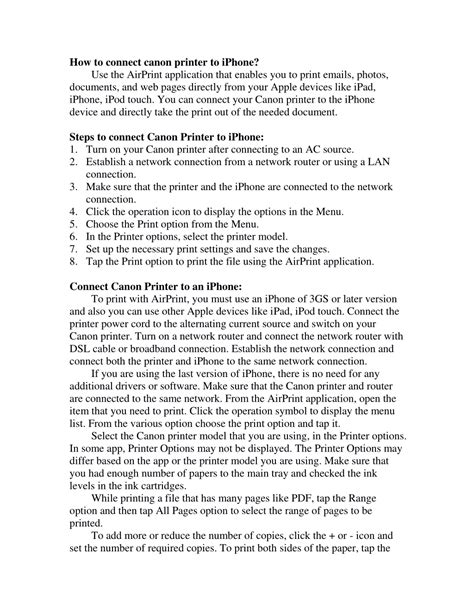 PPT Guide How To Connect Canon Printer To IPhone PowerPoint Presentation ID 8177446