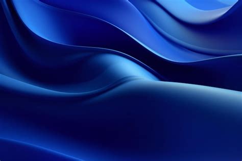 Premium Ai Image Abstract Blue Wavy Flowing Lines Background Generative Ai