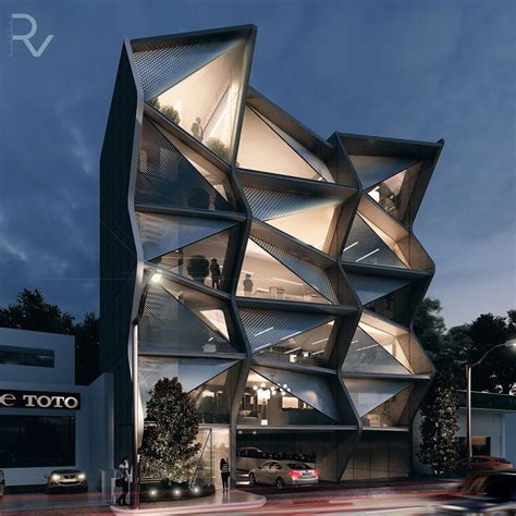 Offices Rendering Facade Architecture Facade Design Amazing