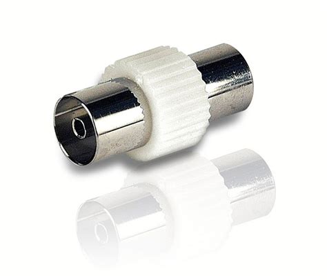 Philips Back To Back Coax Cable Connector Connect 2 Coax Plugs Big White Rabbitie