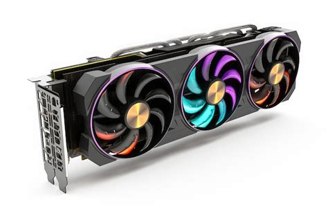 Premium AI Image Close Up Of GPU Graphic Card Unit For PC Computer Technology Created With