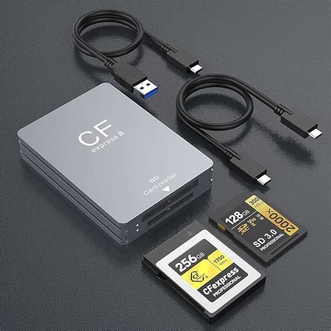 Amazon Cfexpress Type B And Sd Dual Slot Card Reader Usb Gen Gbps Cfexpress Reader