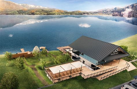 国内有数の透明度を誇る青木湖畔にオールデイ・カフェ「ao Lakeside Cafe」、絶景アースバッグサウナ「hakuba Zekkei