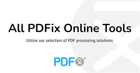 All Pdfix Tools Pdfix Io