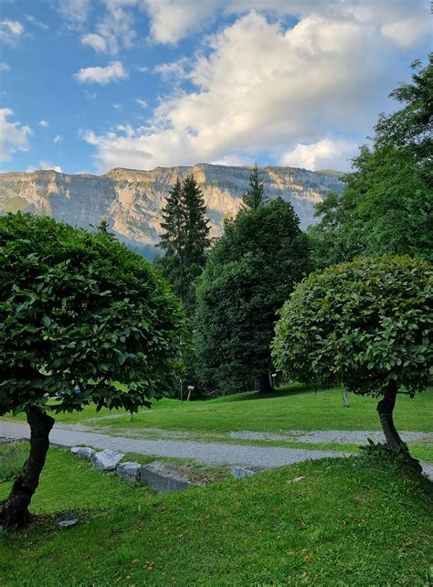 Gray Concrete Road Between Green Grass And Trees Under Blue Sky · Free