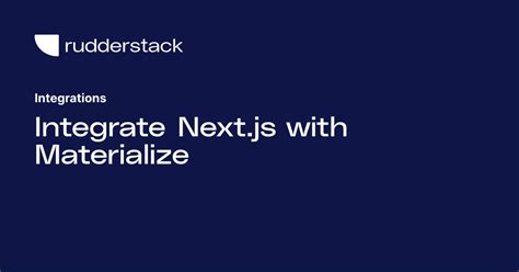Integrate Nextjs With Materialize