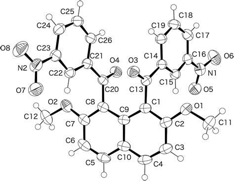 The Crystal Structure Of 2 7 Dimethoxynaphthalene 1 8 Diyl Bis 3