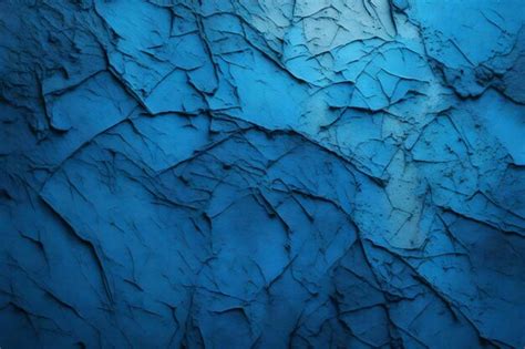 Premium Ai Image Blue Sapphire Color Abstract Cement Concrete Wall Texture Background