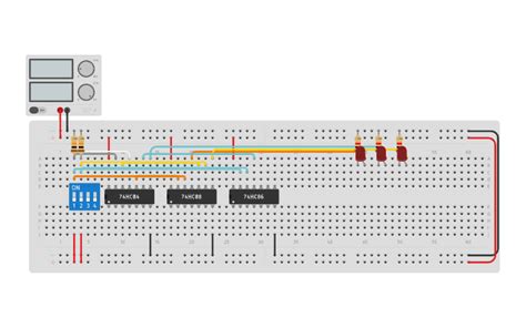 Circuit Design 1 Bit Comparator Tinkercad