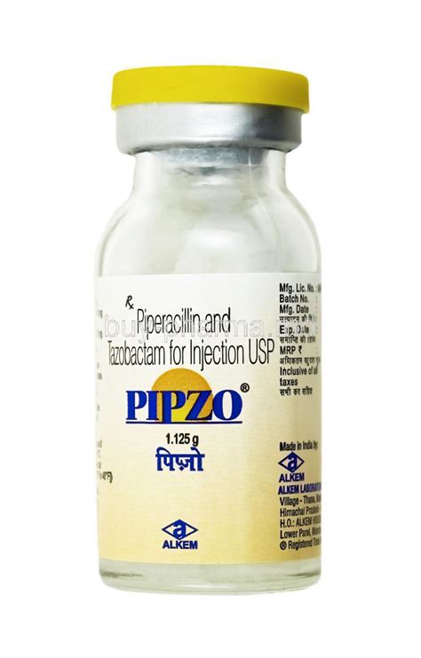 Buy Pipzo Injection Piperacillin Tazobactum Online