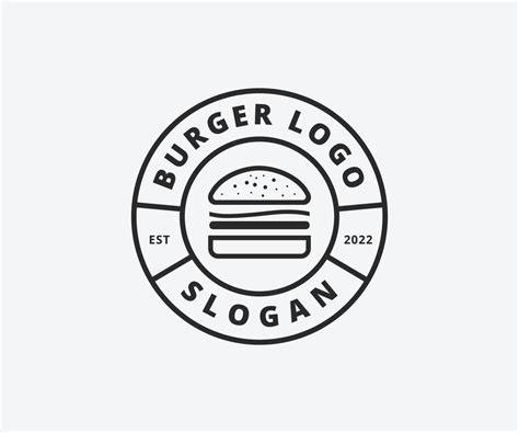 Modelo De Logotipo De Fast Food De Hambúrguer 13654040 Vetor No Vecteezy