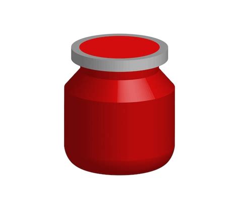 Premium Vector Threedimensional Jam Jar