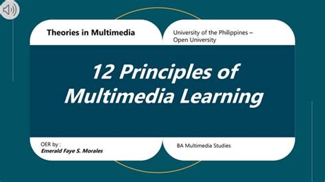 12 Principles Of Multimedia Learningpptx