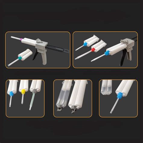 Nozzle Mixing Nozzle Applicator 1 1 Ratios Ab Glue Mixed Tub Epoxy Adhesive Gun Dispenser Static