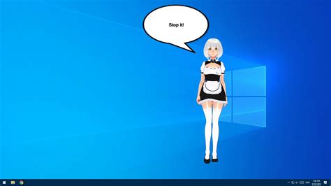 Unity Completed Desktop Waifu V041 Slowly Approaching Bear