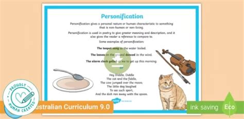 Personification Examples For Students Figurative Language Posters