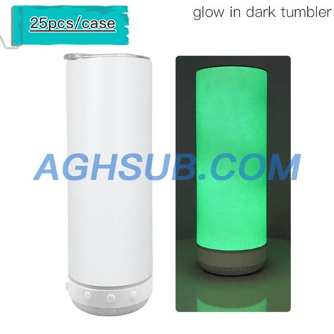 20oz Glow In Dark Sublimation Speaker Tumbler
