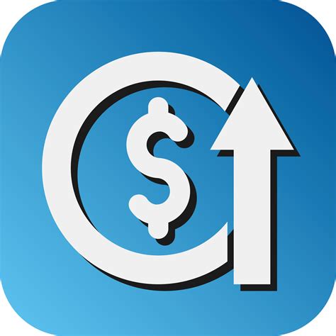 Profitability Vector Glyph Gradient Background Icon For Personal And