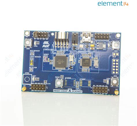 Evaluation Kit ATMEGA1284P MCU S Sensors Mechanical Buttons LED S