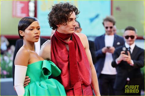 Timothee Chalamet Wears Backless Red Outfit To Venice Premiere Of