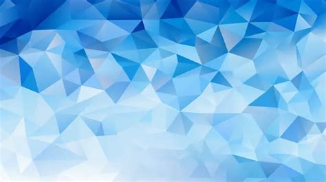 Mosaic Texture With An Array Of Blue Vector Triangles Background Triangular Background Poly