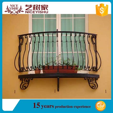 Yishujia Factory Wrought Iron Balcony Railing Exporteriron Grill