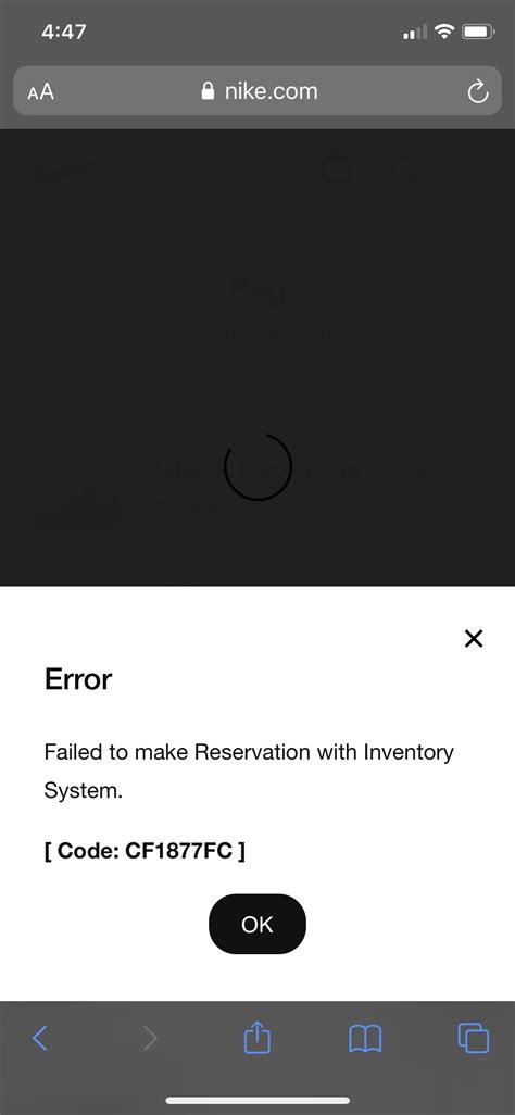 Code CF FC Error Page What Is This R Nike