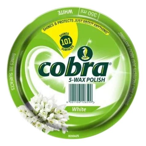 Cobra 5 Wax Polish White 350ml Superb Hyper