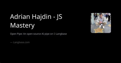 Adrian Hajdin Js Mastery · Adrianhajdin