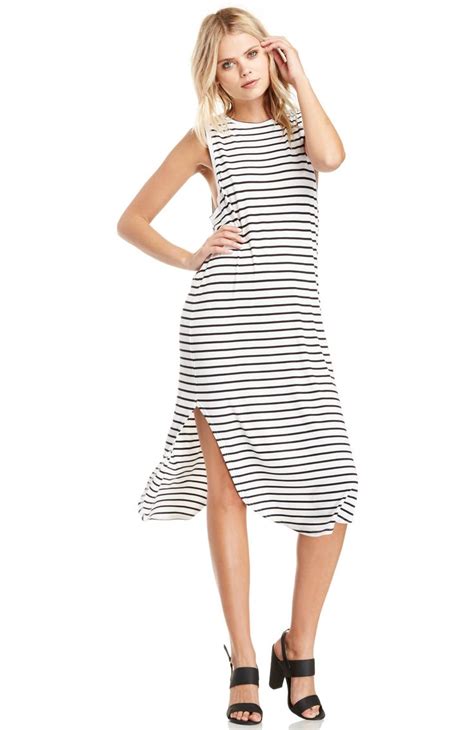 Dailylook The Fifth Label All Night Dress In Blackwhite Night Dress